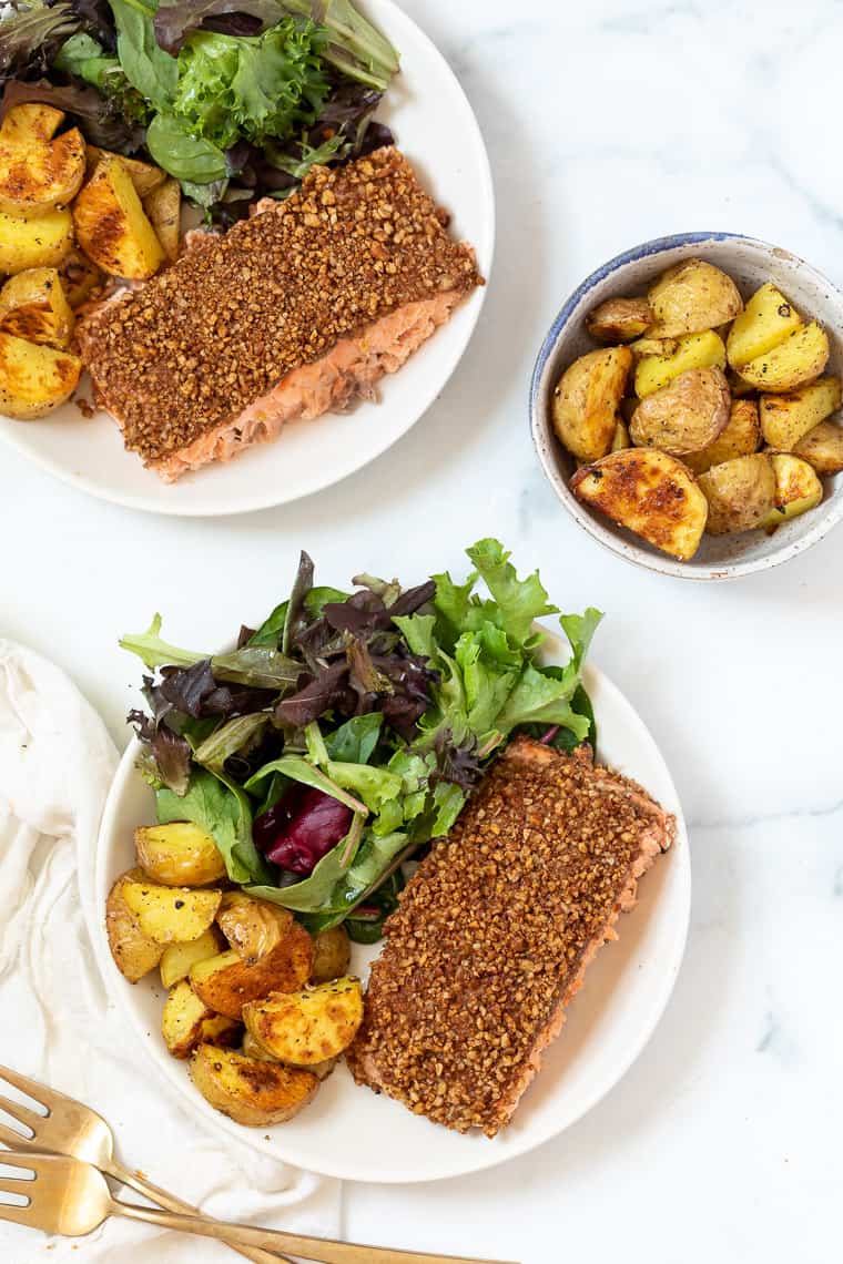 Cinnamon & Pecan Crusted Salmon Recipe | Easy Dinner Idea