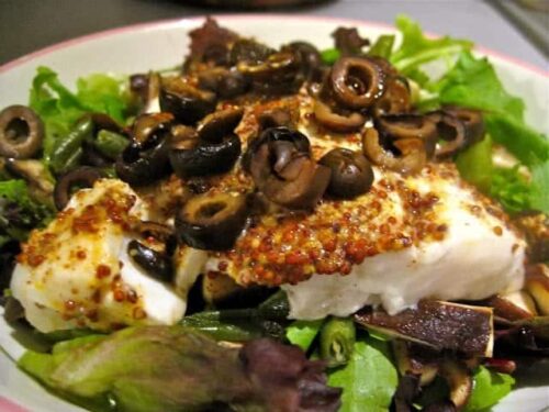 Baked Halibut with Rosemary and Mustard | Simply Quinoa