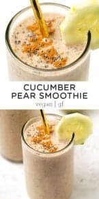 Creamy Cucumber Pear Smoothie | Quick & Easy Recipe - Simply Quinoa