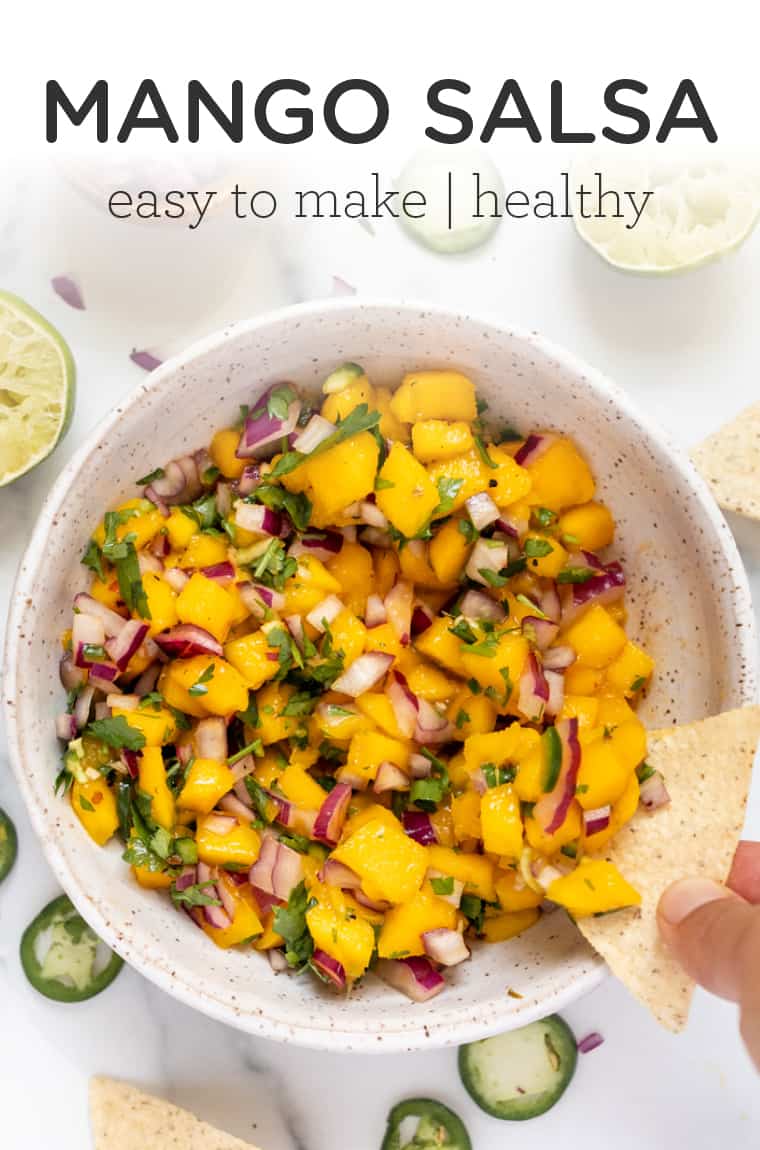 Spicy Mango Salsa Recipe {5 Ingredients!} | Simply Quinoa