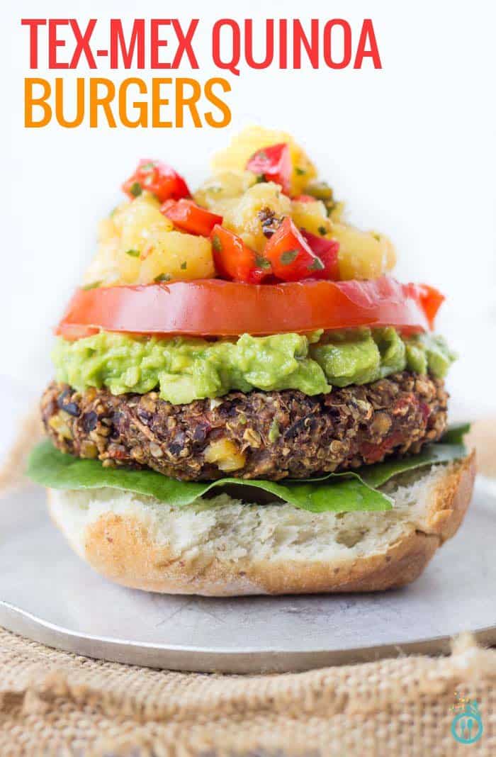 Tex-Mex Quinoa Burger Recipe - Simply Quinoa