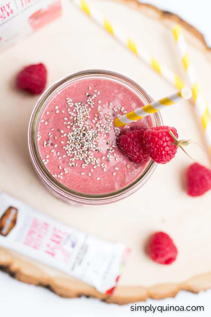 Refreshing Raspberry Smoothie - Simply Quinoa