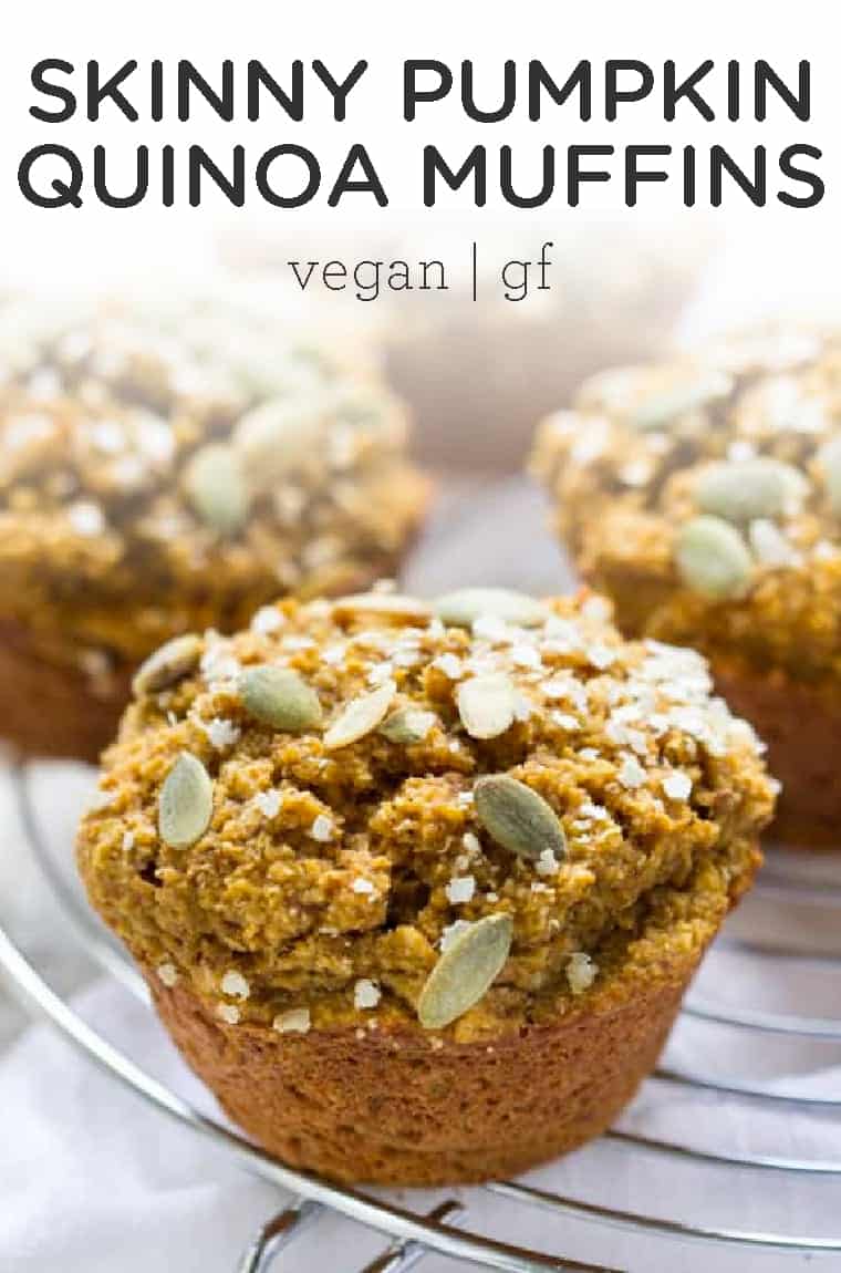 Skinny Pumpkin Quinoa Muffins - Simply Quinoa