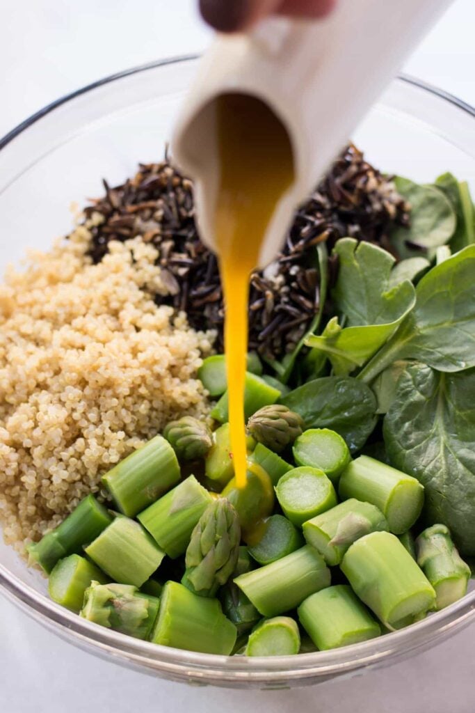 Wild Rice Quinoa Salad with Asparagus - Simply Quinoa