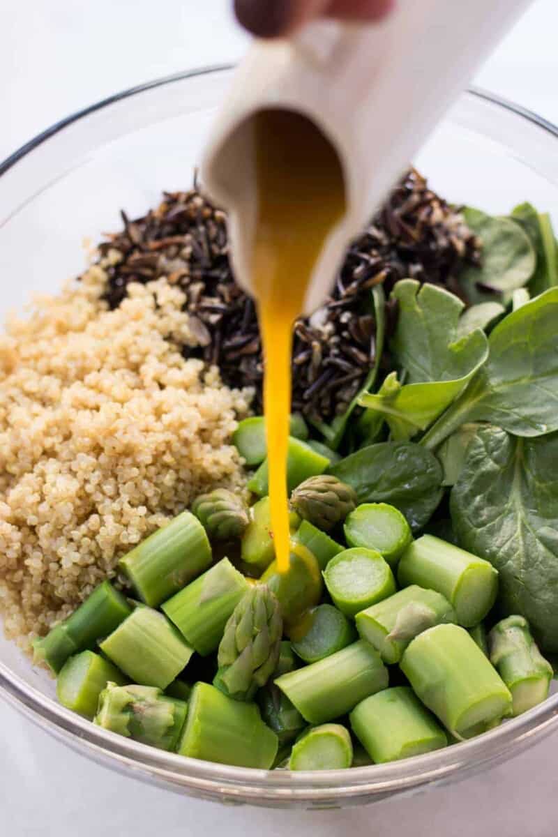 Wild Rice Quinoa Salad with Asparagus - Simply Quinoa