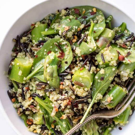 Wild Rice Quinoa Salad with Asparagus - Simply Quinoa