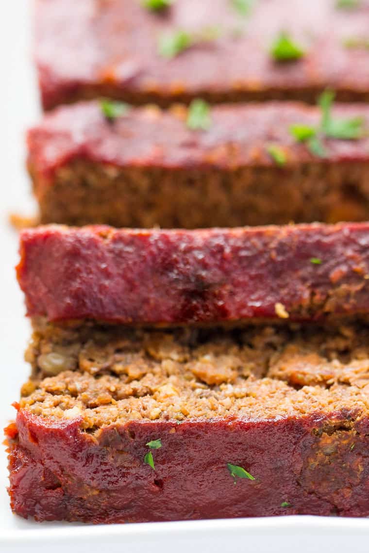 Vegan Lentil Meatlaof {Not Soggy!} - Simply Quinoa
