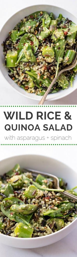 Wild Rice Quinoa Salad with Asparagus - Simply Quinoa