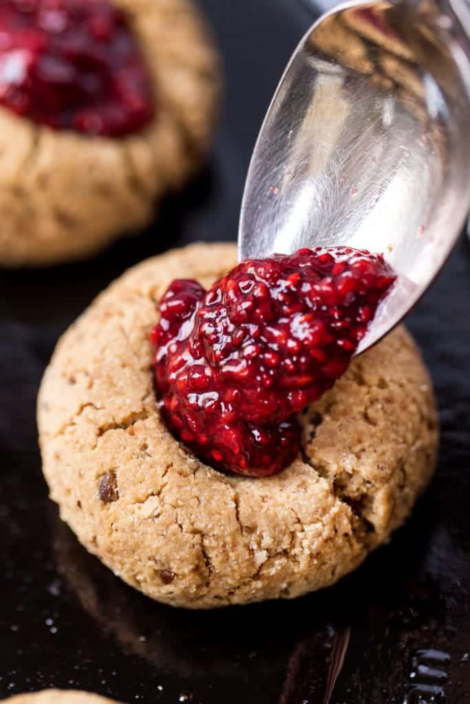 Gluten-Free Raspberry Thumbprint Cookies - Simply Quinoa