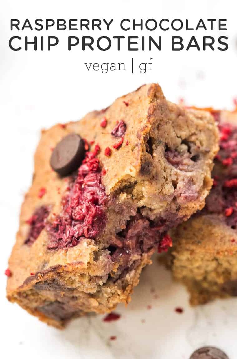 Raspberry Chocolate Chip Protein Bars - Simply Quinoa