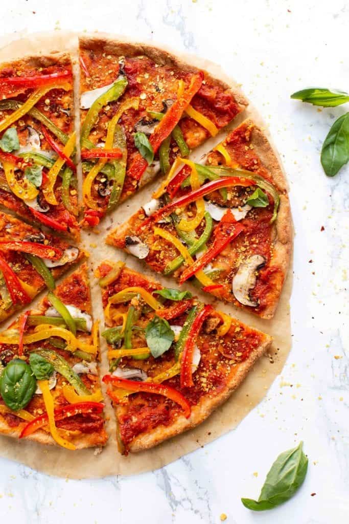 The Best Vegan Almond Flour Pizza Crust - Simply Quinoa