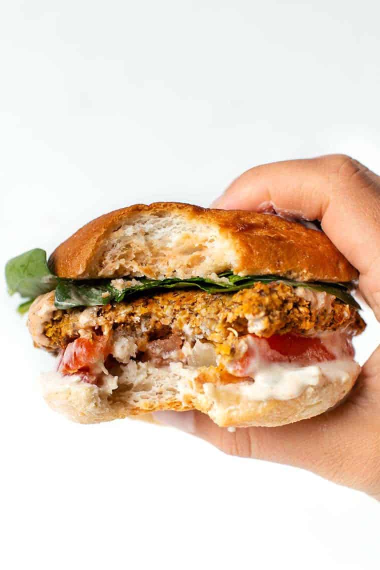 Chipotle Butternut Squash & White Bean Burgers - Simply Quinoa