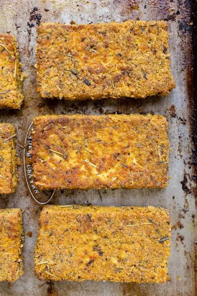 Herb Crusted Baked Tofu Recipes | Simply Quinoa