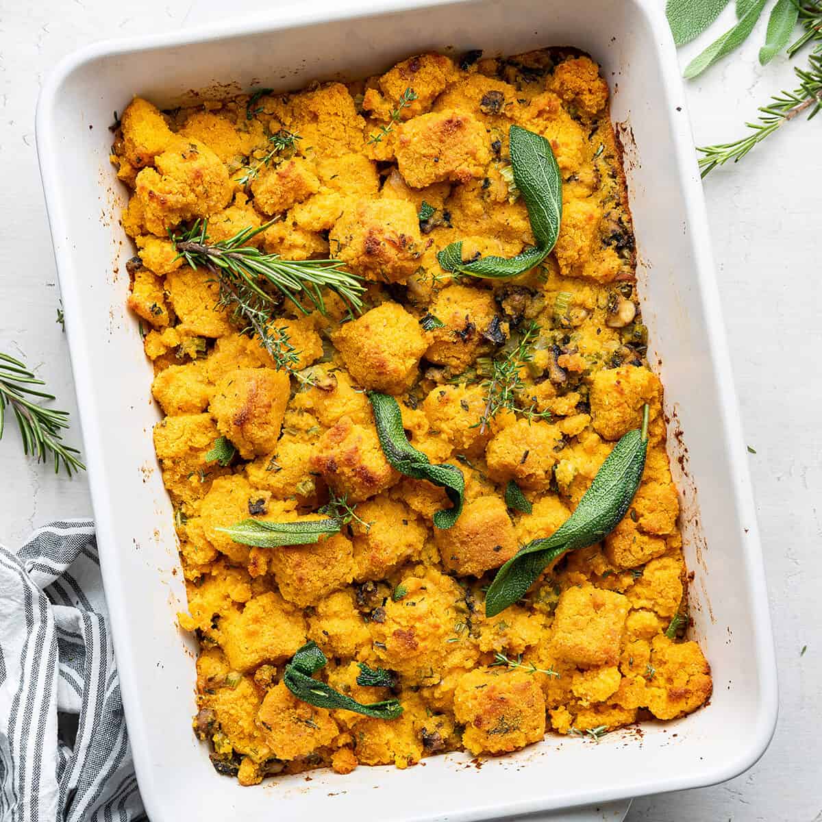 Vegan Cornbread Stuffing Recipe | Simply Quinoa