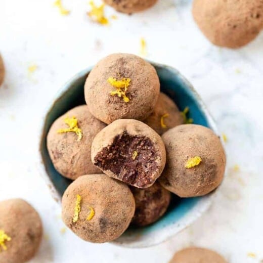 No Bake Chocolate Orange Truffles [Vegan & GF] - Simply Quinoa