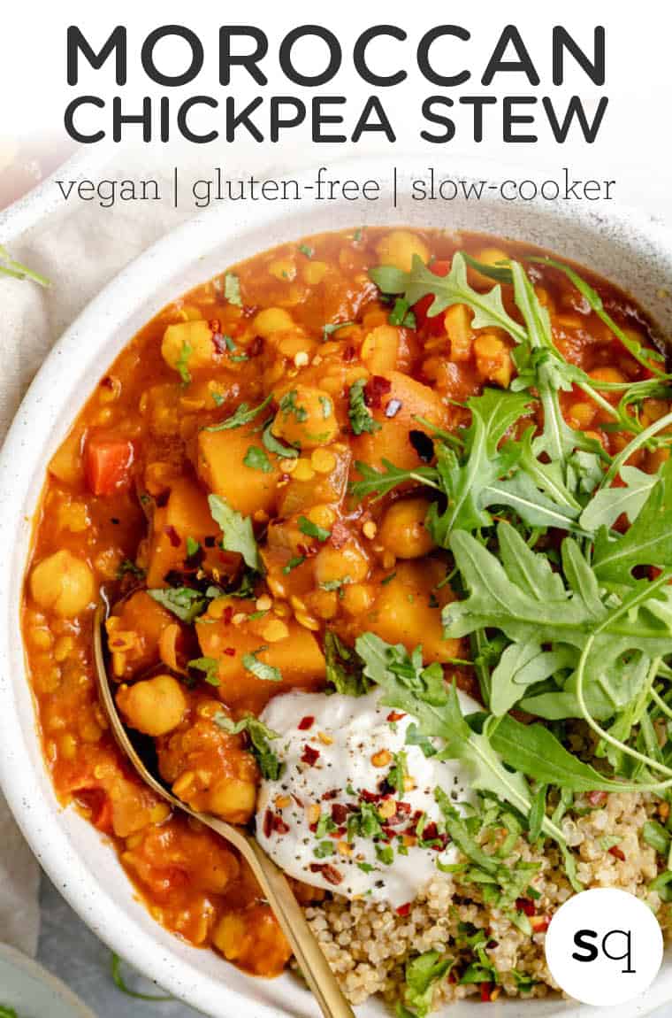Moroccan Chickpea Stew {Slow Cooker Recipe} - Simply Quinoa