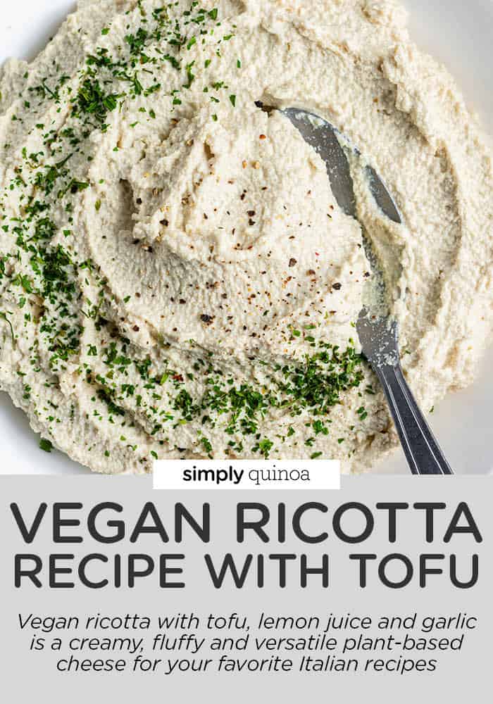 Creamy Vegan Ricotta Recipe with Tofu - Simply Quinoa