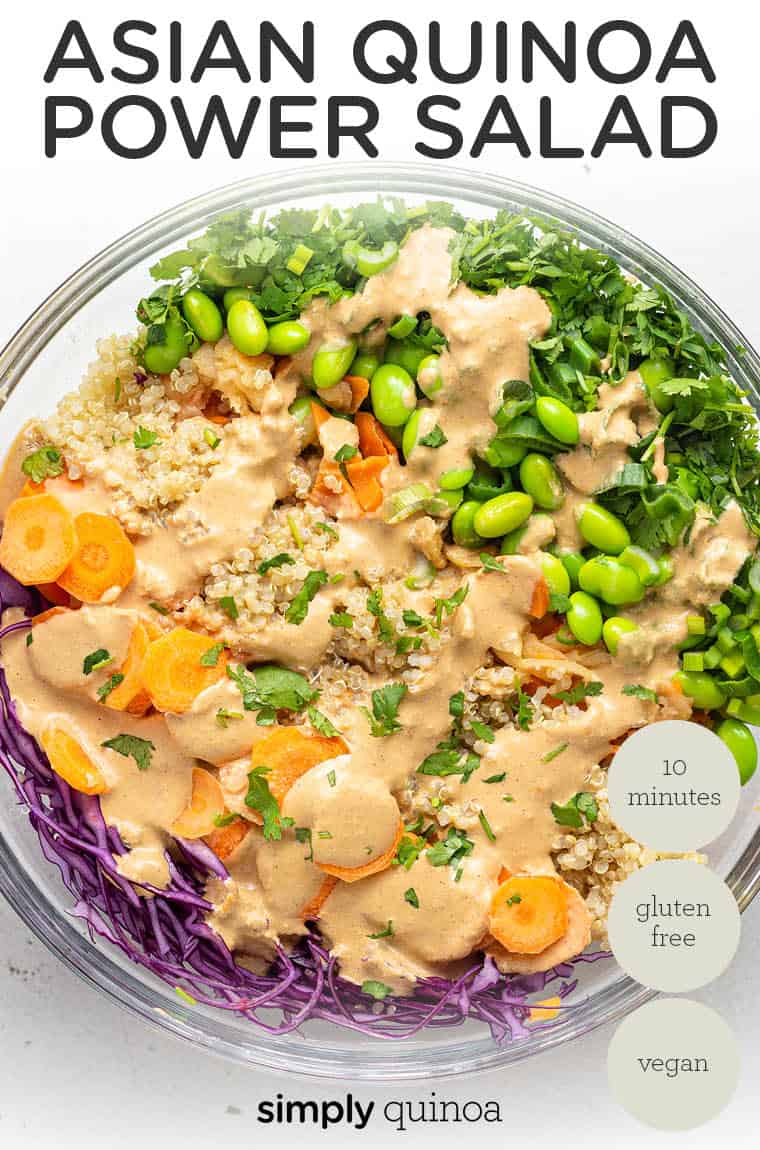 Asian Quinoa Salad {Quick + EASY} - Simply Quinoa