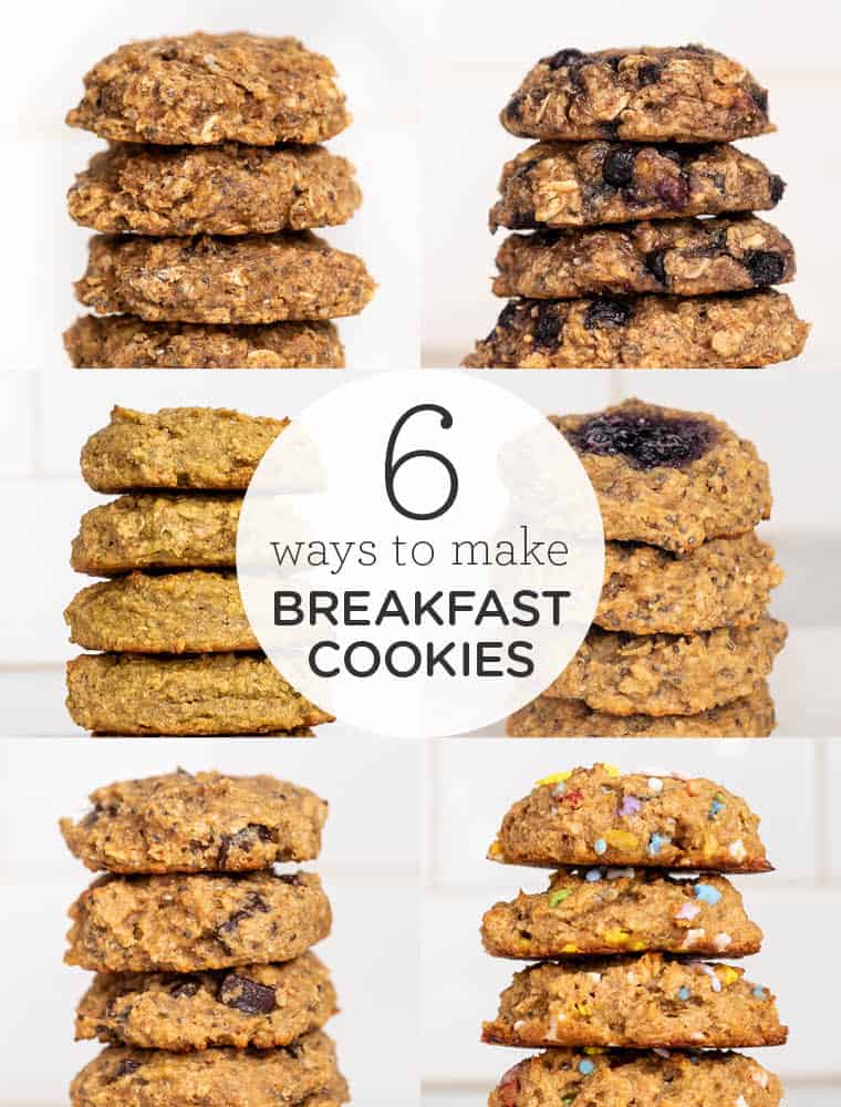 Healthy Breakfast Cookies 6 Ways (Vegan Meal Prep) - Simply Quinoa
