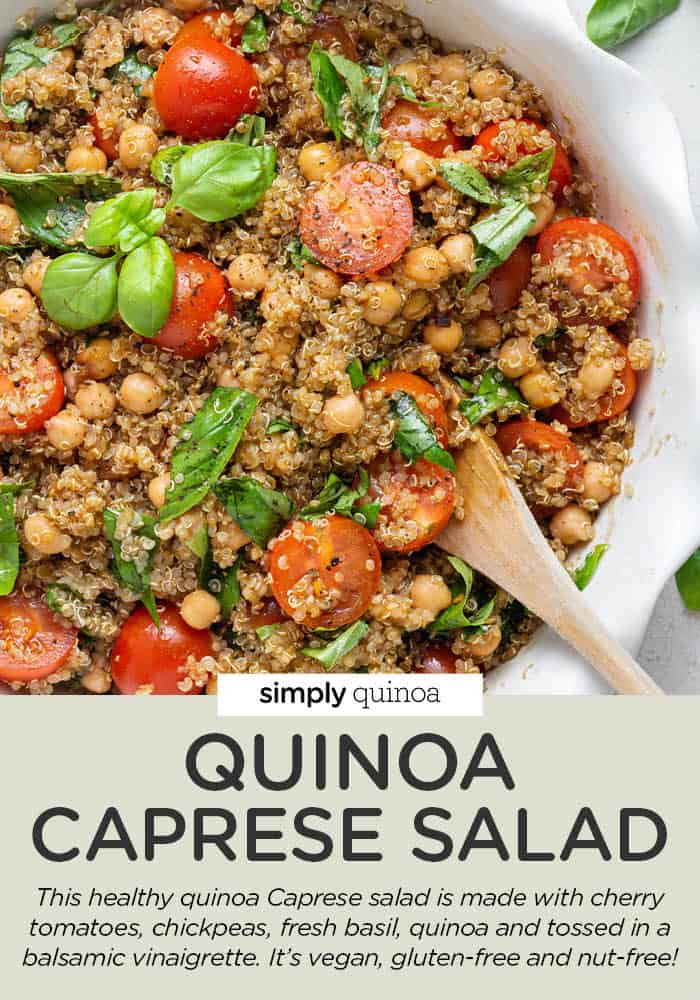 Caprese Quinoa Salad Recipe (Vegan & Gluten Free) | Simply Quinoa