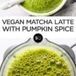 Pumpkin Spice Matcha Latte (Vegan) - Simply Quinoa
