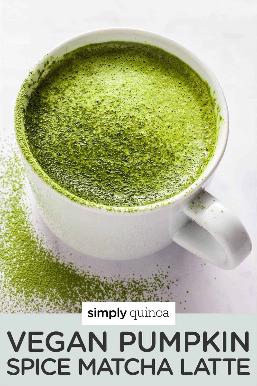 Pumpkin Spice Matcha Latte (Vegan) - Simply Quinoa