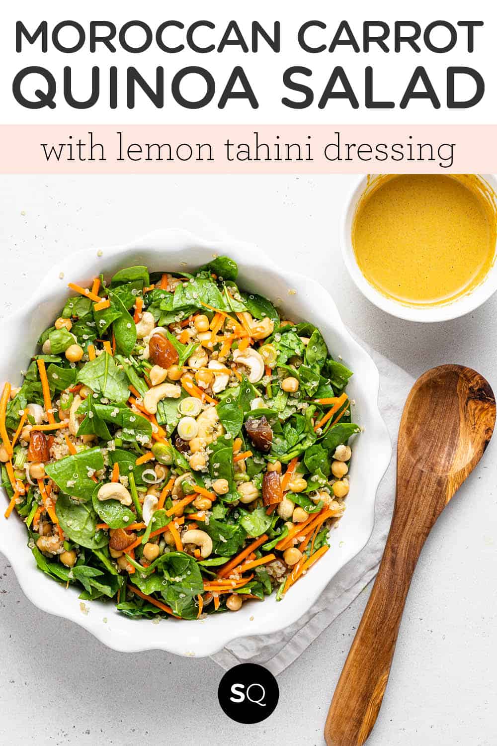 10-Minute Spicy Moroccan Quinoa Salad with Tahini - Simply Quinoa
