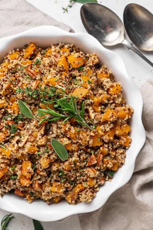 Healthy Quinoa Stuffing Recipe (Gluten-Free & Vegan) - Simply Quinoa