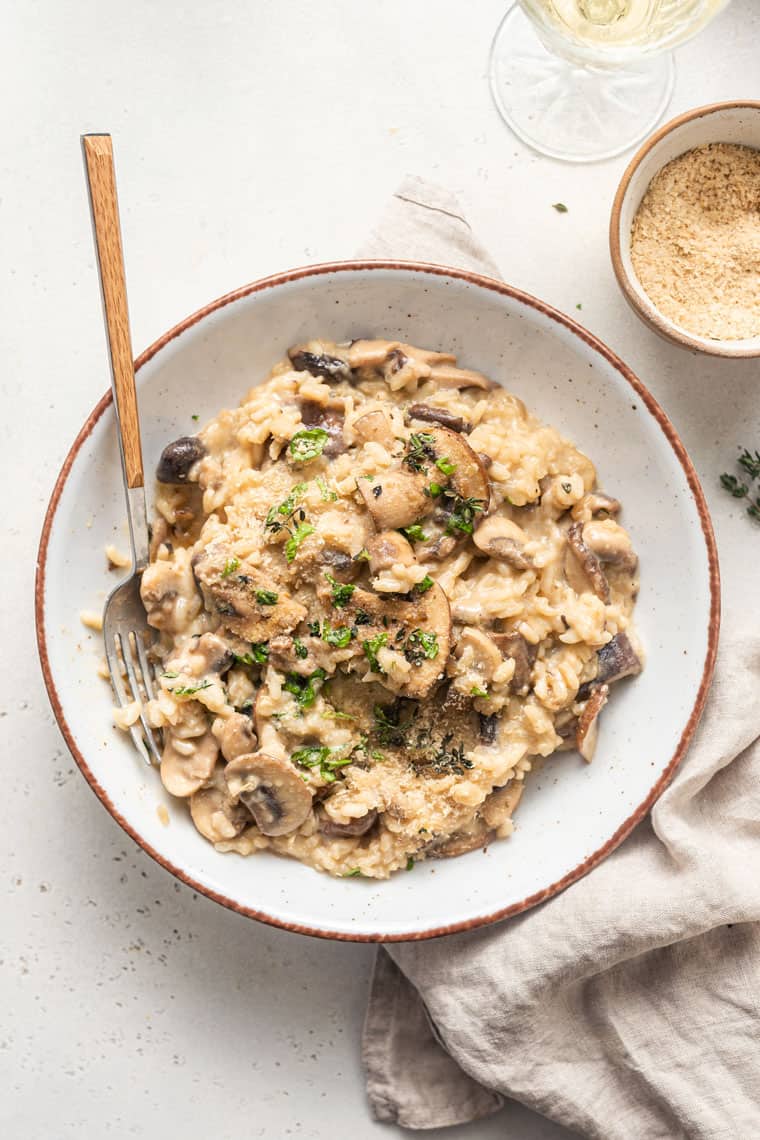 Vegan Mushroom Risotto - Simply Quinoa