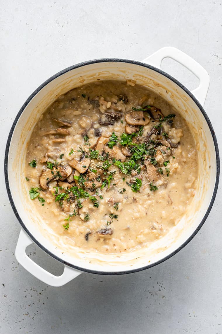 Vegan Mushroom Risotto - Simply Quinoa