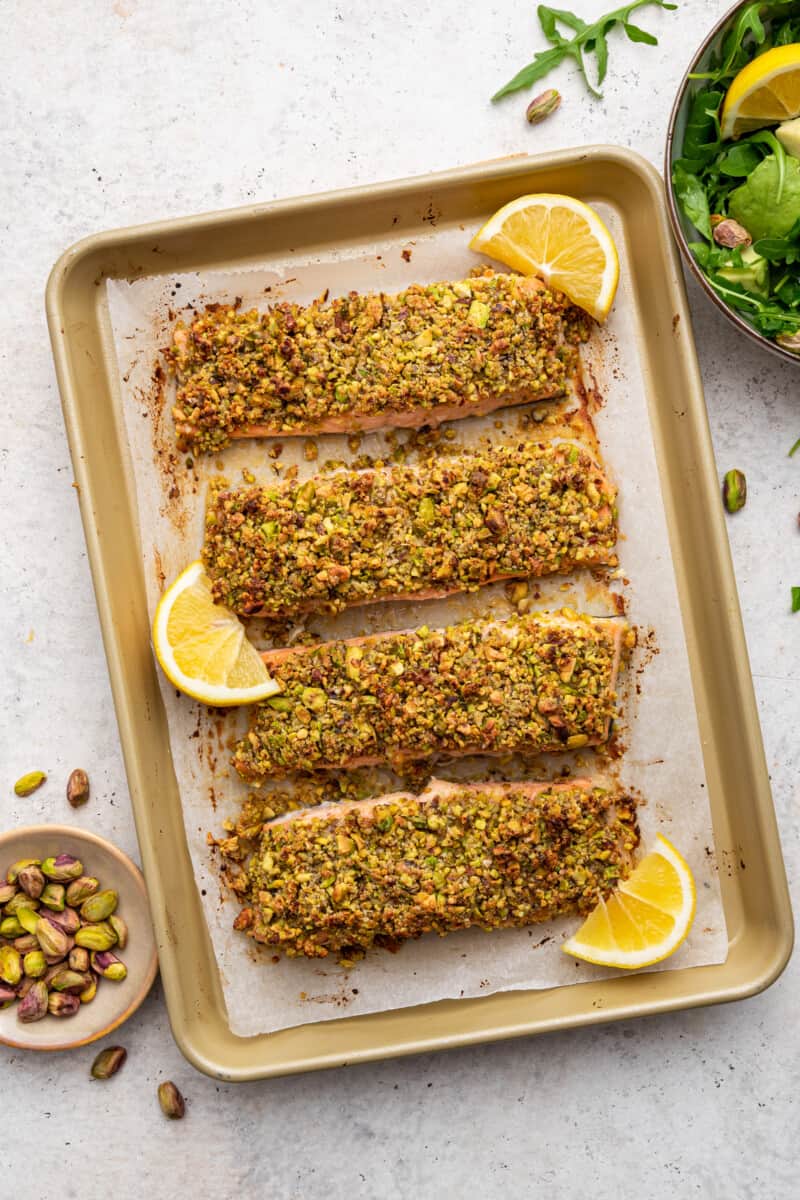 Pistachio Crusted Salmon | Simply Quinoa