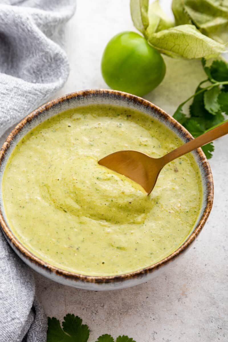 Roasted Tomatillo Salsa | Simply Quinoa