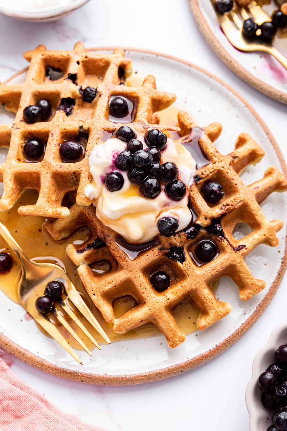 Blueberry Waffles | Simply Quinoa