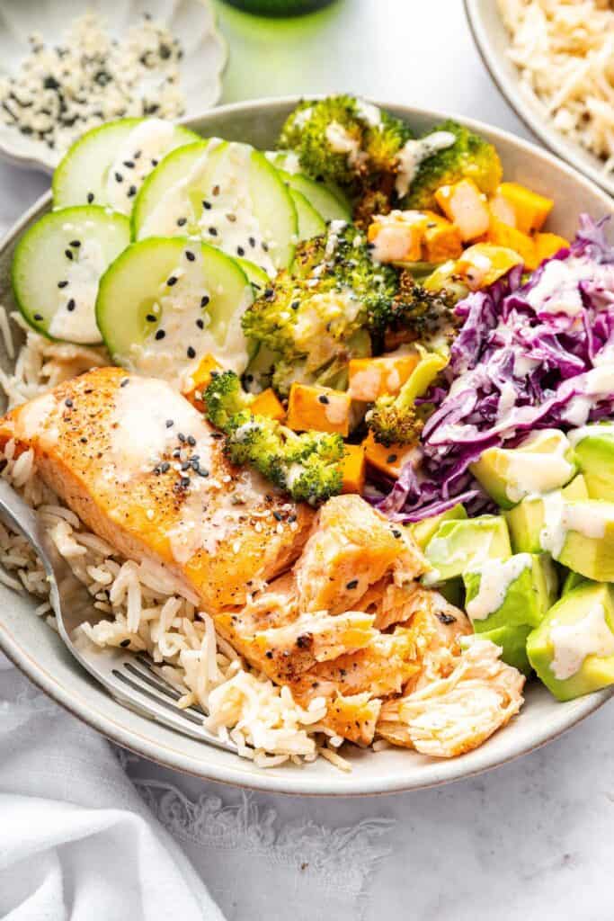 Salmon Power Bowl | Simply Quinoa